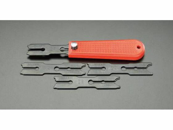 【仕様】●Eリングの着脱用●適応軸サイズ：6・7・8・9mm●セット時全長：187mm【備考】※メーカーの都合により、パッケージ・仕様等は予告なく変更になる場合がございます。【検索用キーワード】エスコ　ESCO　えすこ　6-9mmEリング着...