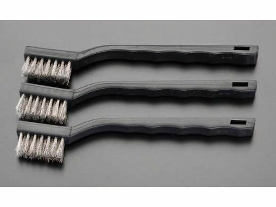 【仕様】●仕様：2行●毛丈：15mm●全長：180mm●ブラシサイズ：8×37mm●ステンレススチール製ブラシ●ポリプロピレンハンドル●入数は3本入りです。【備考】※メーカーの都合により、パッケージ・仕様等は予告なく変更になる場合がございま...