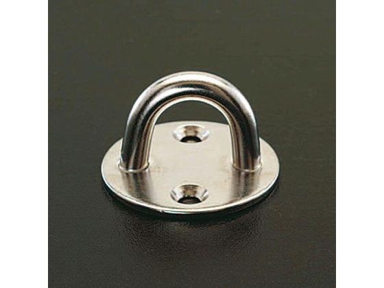【仕様】●材質：SUS304●穴径：5．5mm●線径：7．6mm●プレートサイズ：50mm●サイズ：A：29．7mmB：21．8mmC（リング径）：24．6mm●使用荷重：270kg【備考】※メーカーの都合により、パッケージ・仕様等は予告な...
