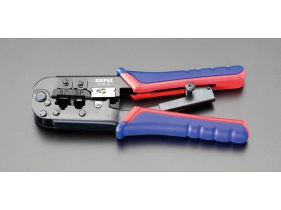 【仕様】●メーカー：KNIPEX（クニペックス）●型番：975110●ハンドル：プラスチックスリーブ●仕上げ：磨き●電話ケーブルリボンの切断、皮むき、モジュール端子の圧着に。●6mm・12mm切断用カッターとケーブル分解用ナイフを装備してい...