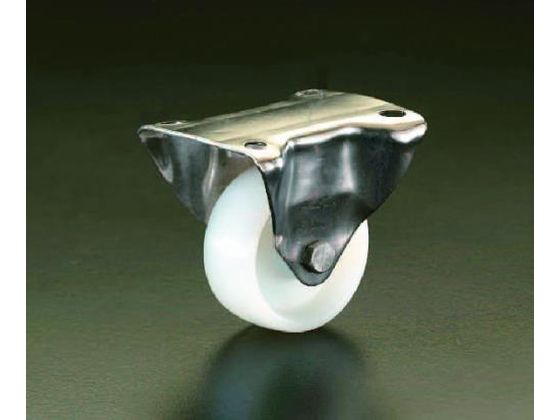 【仕様】●仕様：固定●材質：金具：ステンレス車輪：ナイロン6●車輪径×幅：100×37mm●全高：125mm●耐熱温度：−25〜80℃●耐荷重：250kg●重量：0．6kg●車輪は耐久性・耐食性・防錆に優れたプレーンベアリング仕様（ベアリン...