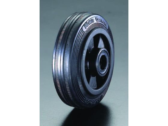 【仕様】●材質：タイヤ：ソリッドラバーリム：ポリプロピレン●車輪径×幅：125×37mm●軸径：15mm●耐熱温度：−20〜60℃●耐荷重：100kg●丈夫で抵抗力のあるローラーベアリング仕様●リムは衝撃に強いポリプロピレン製【備考】※メー...