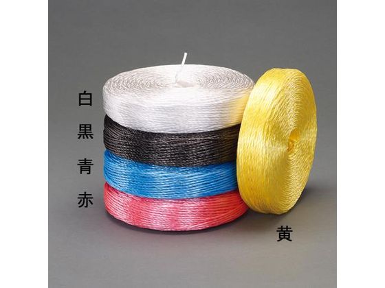 【仕様】●径：φ5mm●長さ：100m●色：白●入数：1巻●材質：ポリプロピレン●3本撚りの丈夫なロープとしてご使用頂けます。【備考】※メーカーの都合により、パッケージ・仕様等は予告なく変更になる場合がございます。【検索用キーワード】エスコ...