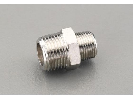 【仕様】●材質：真鍮（ニッケルメッキ）●最高使用圧力：0．8MPa●ねじ径：R（PT）1／4”×R（PT）3／8”●ねじ有効長：11×11．6mm●六角対辺：17mm●全長：26．6mm●重量：約23g【備考】※メーカーの都合により、パッケ...