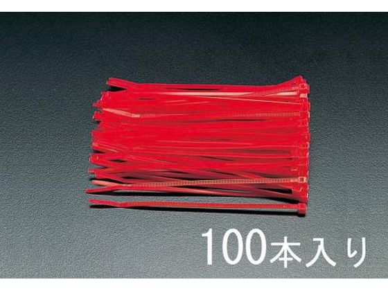 【仕様】●色：赤●全長：150mm●幅：3．6mm●最大径：39mm●ループ引張強度：18kgf●使用温度範囲：−40〜85℃●材質：ナイロン66●厚み：1．4mm●入数は100本入りです。【備考】※メーカーの都合により、パッケージ・仕様等...