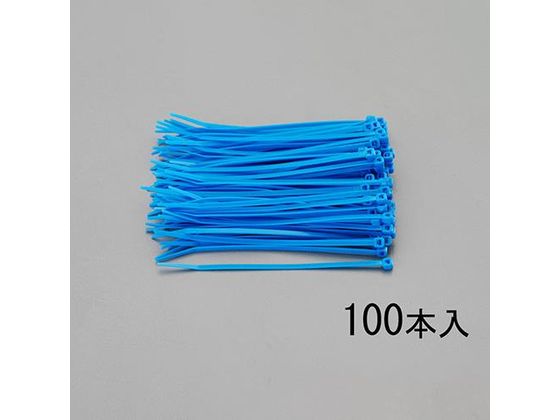【仕様】●色：青●全長：250mm●最大径：74mm●幅：3．6mm●厚み：1．4mm●ループ引張強度：18kgf●材質：ナイロン66●使用温度範囲：−40〜85℃●入数は100本入りです。【備考】※メーカーの都合により、パッケージ・仕様等...