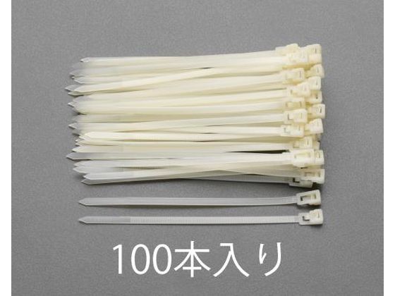 【仕様】●全長：200mm●幅：4．5mm●最大径：50mm●厚み：1．2mm●材質：ナイロン66●ループ引張強度：22kgf●入数：100個●RoHS対応品●何度でも繰り返して使用できます。●使用温度範囲：−10〜85℃【備考】※メーカー...