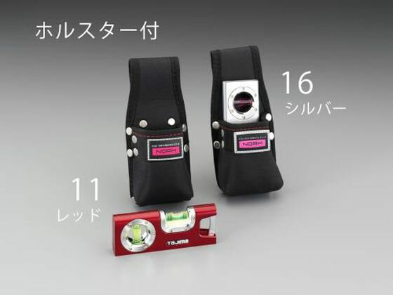 【仕様】●メーカー：TJMデザイン（TaJIma）●型番：※ESCOオリジナルセット品●材質：アルミダイカスト＋ABS樹脂●全長：120mm●カラー：赤●気泡管タイプ：0°・90°●本体重量：156g●精度：±1．50mm／m（水平・垂直）...