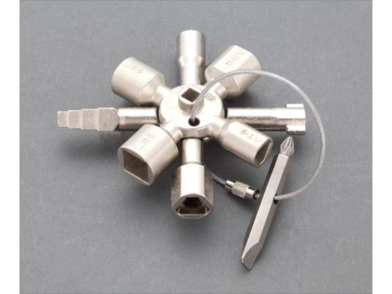 【仕様】●メーカー：KNIPEX（クニペックス）●型番：001101●材質：亜鉛ダイカスト、ニッケルメッキ●全長：95mm●四角（凹）：5・6〜7・8〜9・10〜11mm●四角（凸）：（4段）6・7・8・9mm●三角（△）：7〜8・9〜10...