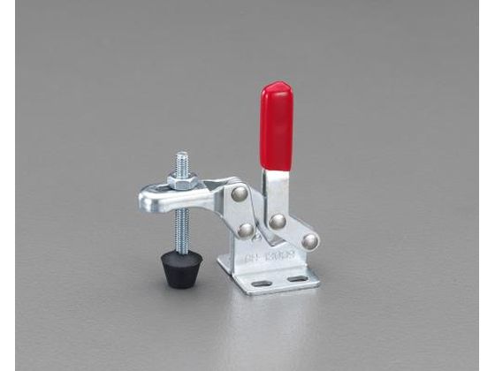 【仕様】●垂直レバー・下方押え型●締付能力：30kg●バー開き角度：80°●ハンドル開き角度：88°●クランプ部：ネオプレンキャップ●材質：スチール製（亜鉛メッキ）●取付サイズ：24×28mm●取付穴：4×10mm　4箇所●重量：40g●押...