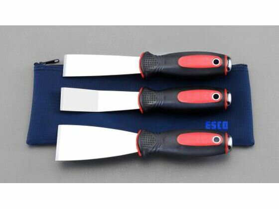 【仕様】●ステンレス製：耐蝕性、耐薬品性、衛生面に優れた製品です。●【セット内容】：3本組セット・EA579AK−41　（32mm　直・チゼルスクレーパー）　・EA579AK−42　（32mm　曲・チゼルスクレーパー）　・EA579AK−4...