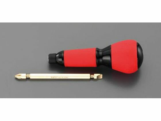 【仕様】●サイズ：（＋）＃2、（−）6mm●セット時全長：200mm●六角軸：6．35mm●押しながらトルクがよく伝わるグリップ形状●手の平に収まる抜群のフィット感で、滑らかな作業を実現●ドライバービット差替え式●先端マグネット付【備考】※...