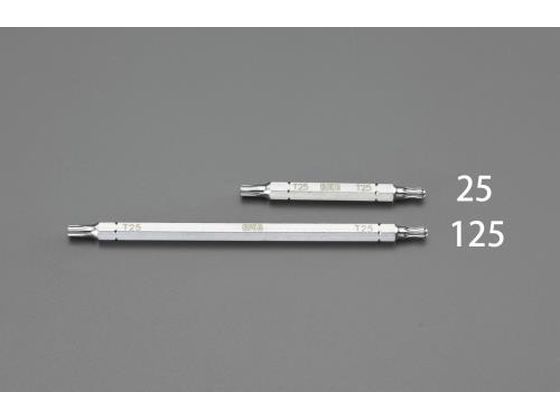【仕様】●六角シャンク：1／4”●サイズ：T25●全長：125mm●片側ボールポイント付です。【備考】※メーカーの都合により、パッケージ・仕様等は予告なく変更になる場合がございます。【検索用キーワード】エスコ　ESCO　えすこ　T25x12...