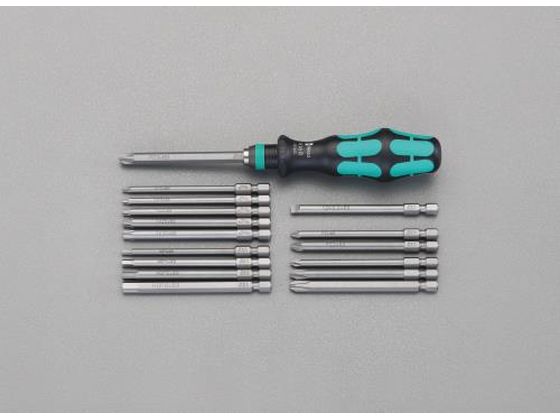 【仕様】●17点セット●ビット仕様：・六角シャンク：1／4”・全長：89mm・（＋）ビット：＃1・＃2・＃3・（−）ビット：1．0×5．5mm・Hex−Plusビット：3・4・5・6mm・トルクスビット（イジリ止付）：T10・T15・T20...