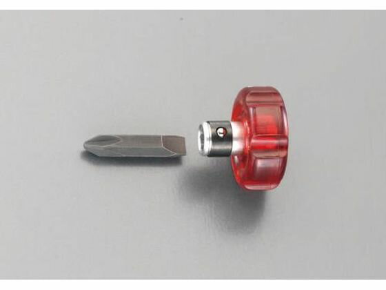【仕様】●セット時全長：33mm●差込六角対辺：1／4”●ハンドル径：30mm●ビットサイズ：（＋）＃2×（−）6×0．85mm●ビット取り外し時全長：25mm●付属：ビット1本【備考】※メーカーの都合により、パッケージ・仕様等は予告なく変...