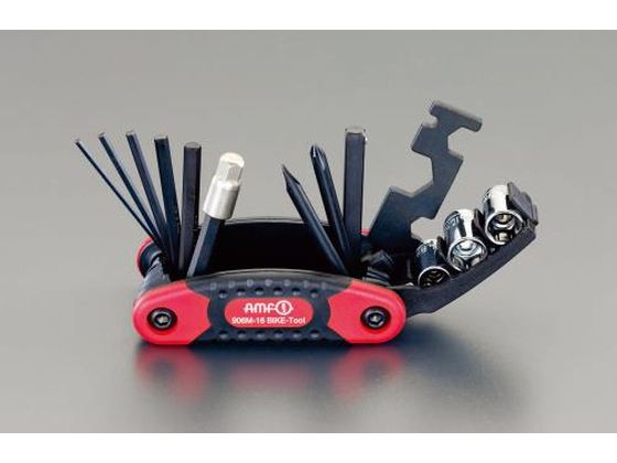 【仕様】●六角棒：2・2．5・3・4・5・6・8mm●（＋）ドライバー：＃2●（−）ドライバー：0．8×5mm●ソケットスパナ（6角）：8・9・10mm●オープンエンドスパナ：8・10・15mm●スポークキー：14G●ケース長：88mm【備...