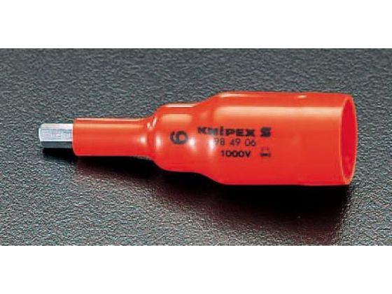 【仕様】●メーカー：KNIPEX（クニペックス）●型番：984908●全長：75mm●1000V絶縁●差込角：1／2”●六角サイズ：8mm【備考】※メーカーの都合により、パッケージ・仕様等は予告なく変更になる場合がございます。【検索用キーワ...