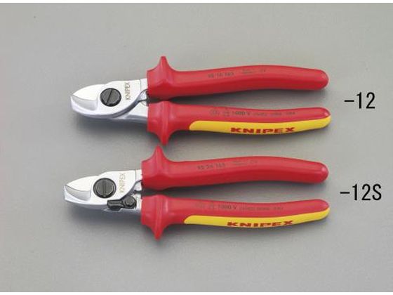 【仕様】●メーカー：KNIPEX（クニペックス）●型番：9526165●銅・アルミケーブル用（スチールワイヤーの切断はできません）●全長：165mm●切断能力：φ15mm（50mm2）●ハンドル：コンフォート（1000V絶縁）●仕上げ：クロ...