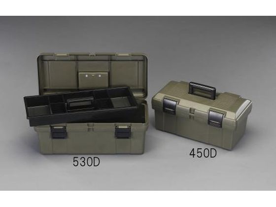 【仕様】●サイズ（mm）：530×253×220（H）●材質：超高耐衝撃コーポリマー樹脂●重量：2．7kg●中皿付●南京錠取付穴（W×D）：22×4．5mm●中皿の仕切板は取外し可能【備考】※メーカーの都合により、パッケージ・仕様等は予告な...