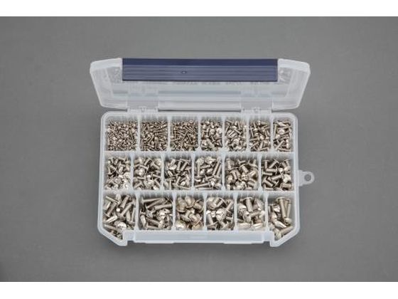【仕様】●【セット内容】：サイズ（入数）：M2×4（350）M2×8（250）M2×10（200）M3×6（120）M3×8（100）M3×10（80）M3×15（60）M4×6（70）M4×8（60）M4×10（50）M4×15（40）M...