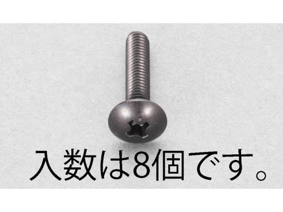 【仕様】●材質：ステンレス（SSブラックメッキ）●並目ねじ●全ねじ●（＋）トラス頭●サイズ：M5×25●ピッチ：0．8●入数：8【備考】※メーカーの都合により、パッケージ・仕様等は予告なく変更になる場合がございます。【検索用キーワード】エス...
