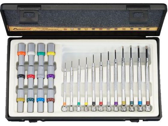 【仕様】●【セット内容】：12本組0．5、0．6、0．7、0．8、1．0、1．2、1．4、1．6、1．8、2．0、2．5、3．0mm●全長：75〜102mm●予備ビット付【備考】※メーカーの都合により、パッケージ・仕様等は予告なく変更になる...