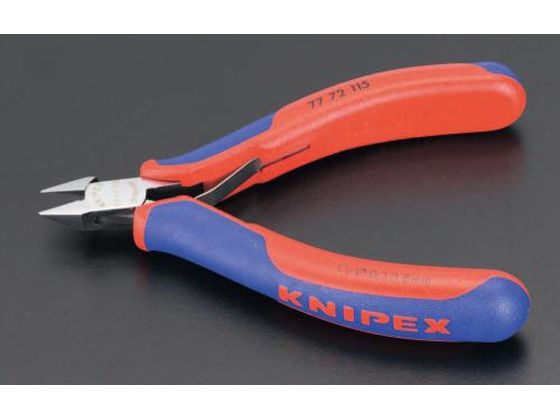 【仕様】●メーカー：KNIPEX（クニペックス）●型番：7772115●テーパー●全長：115mm●ハンドル：コンフォート●仕上げ：鏡面磨き●刃硬度：HRC62●斜刃●切断能力（mm）：軟線：0．3〜0．8●バネ付【備考】※メーカーの都合に...