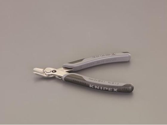【仕様】●メーカー：KNIPEX（クニペックス）●型番：7803140ESD●材質：ステンレス●全長：140mm●ハンドル：コンフォート（ESD）●仕上げ：磨き●刃硬度：HRC54●直刃●軟線：Φ0．2〜2．1mm●中硬線：Φ1．2mm●バ...
