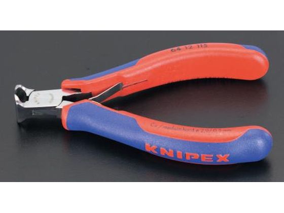 【仕様】●メーカー：KNIPEX（クニペックス）●型番：6412115●全長：115mm●ハンドル：コンフォート●仕上げ：高級磨き●刃硬度：HRC56●バネ付●切断能力（mm）：軟線：φ2．0、中硬線：φ0．8、硬線：φ0．5●刃形状：斜刃...