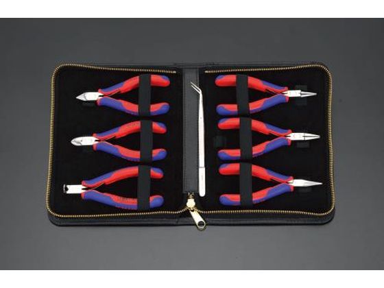 【仕様】●メーカー：KNIPEX（クニペックス）●型番：002016●［セット内容］：7点セット・EA535KD−1　115mm　精密用ニッパー　・EA535KD−5　115mm　精密用ニッパー　・EA536KE−4　120mm　精密用エン...