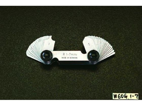 【仕様】●材質：スチール●測定内容：7．5〜15mm（0．5トビ）●凸凹プレート数：各16枚●フレームサイズ：78mm【備考】※メーカーの都合により、パッケージ・仕様等は予告なく変更になる場合がございます。【検索用キーワード】エスコ　ESC...