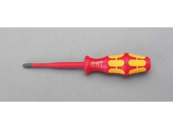 【仕様】●先端：＃2●軸長：100mm●1000V絶縁【備考】※メーカーの都合により、パッケージ・仕様等は予告なく変更になる場合がございます。【検索用キーワード】エスコ　ESCO　えすこ　#2x100mm[+]ドライバー・絶縁(先細型)　+...