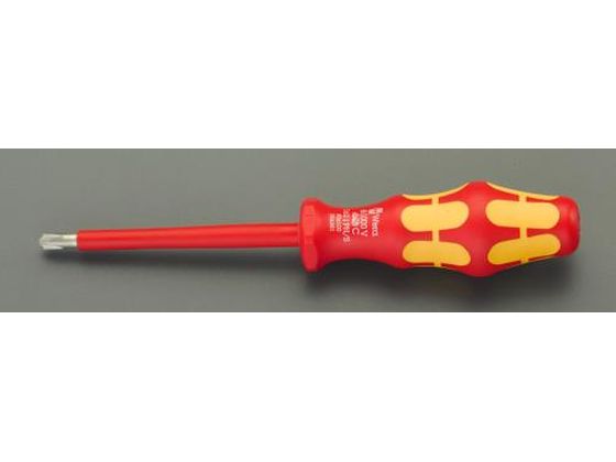 【仕様】●1000V絶縁●先端：＃2●軸長：100mm【備考】※メーカーの都合により、パッケージ・仕様等は予告なく変更になる場合がございます。【検索用キーワード】エスコ　ESCO　えすこ　#2x100mm[PlusMinus]ドライバー(絶...