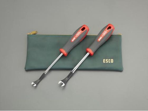 【仕様】●メーカー：兼古製作所（Anex）●型番：※ESCOオリジナルセット品●［セット内容］：2本セット（袋付）●クリップツール（全長×軸径）：240×φ6mm（EA604DH−2）●クリップツール（全長×軸径）：240×φ8mm（EA6...