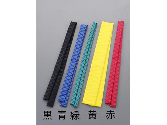 【仕様】●材質：ポリオレフィン●110℃の加熱で50％収縮（直径）します。●全長：1m●収縮前内径：φ20mm●収縮後内径：φ10mm●色：青●パイプ、ロッド、木柄などの滑り止めに【備考】※メーカーの都合により、パッケージ・仕様等は予告なく...