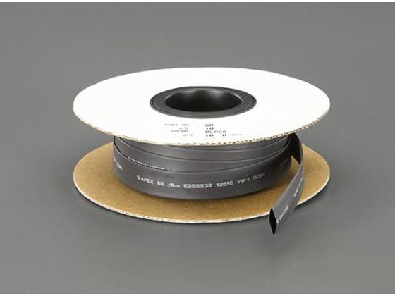 【仕様】●収縮前内径：1．5mm●収縮後内径：0．75mm●全長：10m●重量：25g●色：黒●耐電圧：600V●材質：ポリオレフィン●90℃の加熱で50％収縮　（直径）します。【備考】※メーカーの都合により、パッケージ・仕様等は予告なく変...
