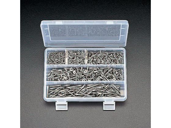 【仕様】●【セット内容】：サイズ（入数）：2．4×13mm（200）2．7×16mm（200）3．1×20mm（200）3．8×25mm（200）4．1×38mm（100）●材質：ステンレス●頭形状：（＋）皿頭●ケースサイズ：207×145...