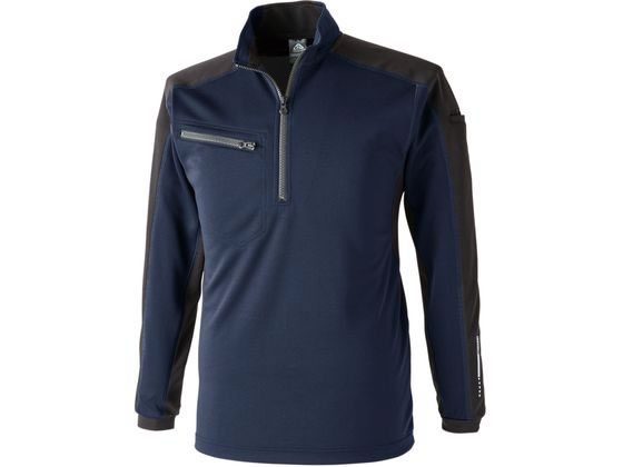 【商品説明】ファスナー部分はデザイン性の優れたYKKビスロン新型を使用。また、立体ハニカム構造にすることにより着用時のベタつきを軽減。随所にプリントされた反射プリントで作業現場での視認性も確保。【仕様】●ワークウェア（シャツ）●ポリエステル...