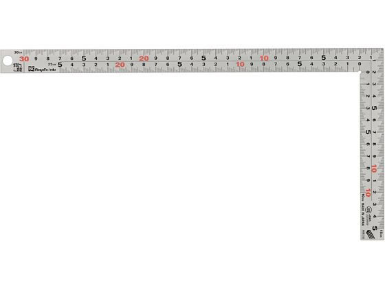 【商品説明】●適度な弾力で対象物にフィットしてケガキやすい薄手タイプです。●数字が大きく見やすい、くり返し数字です。●高所作業に最適なセーフティロープ取付穴付です。●JIS認証品です。【仕様】【材質】●本体：ステンレス【仕様】●角部：同厚●...