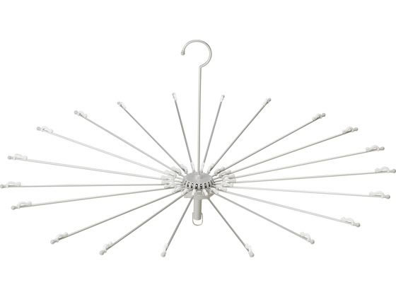 【商品説明】本体はアルミ線を中心に使用しているので、清潔でサビにくく丈夫です。アームはロック機能付きなので安全で、収納もコンパクトにできます。洗濯物を両側から固定できる便利な移動式フック付です。【仕様】●サイズ：使用時／約89×89×46c...