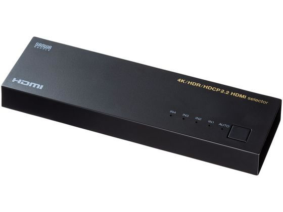 【商品説明】HDMI機器4台の映像・音声を1台の4Kディスプレイや4Kプロジェクターなどに簡単に切り替え出力できるHDMI切替器です。4K／4096×2160（60Hz、4：4：4、24bit（最大））に対応しており、ゲームなど美しく高精細...