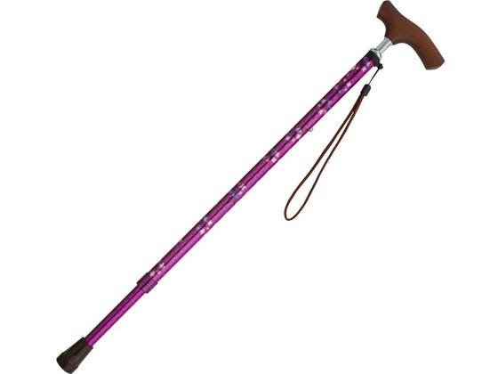 【仕様】●サイズ：長さ約65．5〜85．5cm（11段階）、グリップ長さ／約11．5cm、ゴムチップ底径／約2．9cm●パイプ径：上部／1．9cm、下部／1．6cm●重さ：約250g●材質：本体／アルミ、グリップ／楓製●適応ゴムチップ内径：...