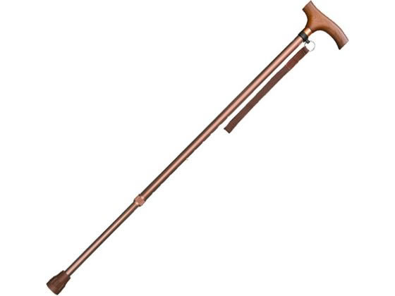 【仕様】●サイズ：長さ69〜92cm（10段階）、グリップ長さ／12cm、ゴムチップ底径／約3．4cm●パイプ径：上部／1．9cm、下部／1．6cm●重さ：280g●材質：本体／アルミ、グリップ／木製●適応ゴムチップ内径：15mm●付属品：...