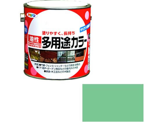 【商品説明】●紫外線吸収剤（UVA）、紫外線劣化防止剤（HALS）配合により耐久性に優れた塗料。●サビドメ剤の配合により、サビの発生を防ぐ。●タレにくいので大変塗り易く、きれいに仕上がる。●1回塗りで酸性雨・塩害・排気ガスに強い。【仕様】●...