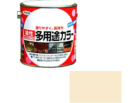 【商品説明】●紫外線吸収剤（UVA）、紫外線劣化防止剤（HALS）配合により耐久性に優れた塗料。●サビドメ剤の配合により、サビの発生を防ぐ。●タレにくいので大変塗り易く、きれいに仕上がる。●1回塗りで酸性雨・塩害・排気ガスに強い。【仕様】●...