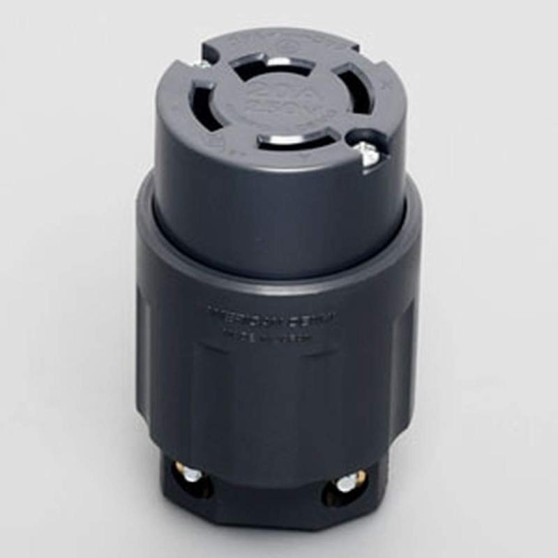 アメリカン電機 引掛形 ナイロンコネクタボディ 接地3P20A250V 4224N●定格:接地3P20A250V●適用電線(mm[[の2乗]]):2CT.VCT3.5●防水:×●質量(g):118.8