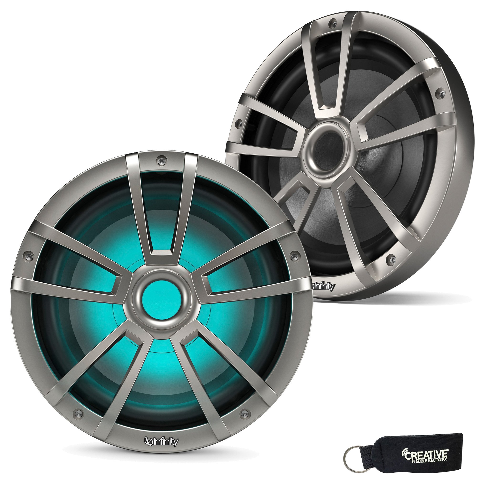 【メーカー名】【メーカー型番】【ブランド名】インフィニティ(Infinity)【商品説明】infinity Marineバンドル ? 2つ1022 MLT Marine 10インチMarine RGB LEDサブウーハー ? チタン当店では...