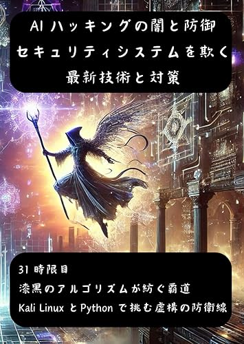 【中古】(未使用品)AI ハッキングの闇と防御：セキュリティシステムを欺く最新技術と対策: 31 時限目: 漆黒のアルゴリズムが紡ぐ覇道 - Kali Linux とPython で挑む虚構の防衛線 (Wizard of Hiro)【メーカ...