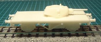【中古】ドイツ 平貨車（T−34砲塔 PZ61） 1/144 レジンフルキット German Fiat Car (T-34 Turret PZ61) 1/144 Resin cast Full kit【メーカー名】【メーカー型番】【ブランド...