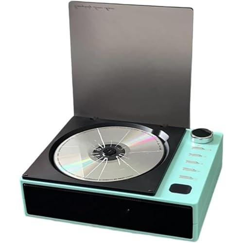 【中古】(未使用品)cdプレーヤー 手のひらサイズのコンパクトプレーヤー コンパクトcdプレーヤー スピーカー搭載でどこでも音楽が楽しめる、 Momgla おしゃれなレトロデザインの音楽プレーヤー 5色のカラーバリエーションでインテリアに彩...